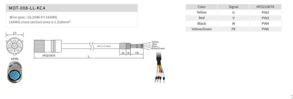 MOT-008-20-KC4 - (Kinco Cables) - kinco